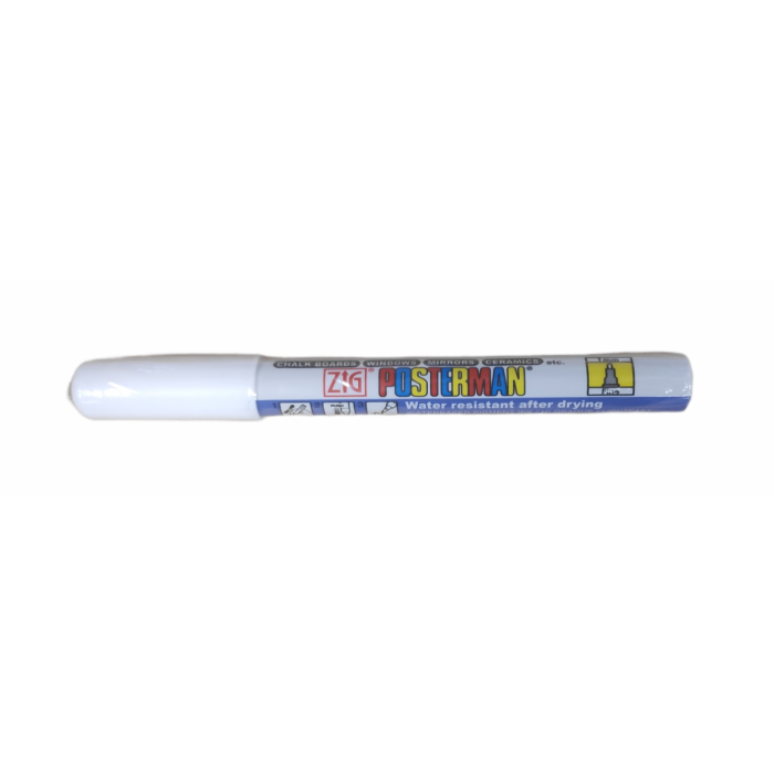White Wipeable Chalk Pen - 2mm
