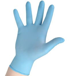 Blue Vinyl Powder Free Disposable Gloves - Small - 100 Gloves