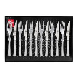 Buy Icel Steak Knife & Fork Set Stainless Steel | Low Trade Prices