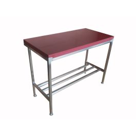 Buy 4" Poly Top Cutting Table 5x2 ft Dark Red | Low Prices | Free Delivery